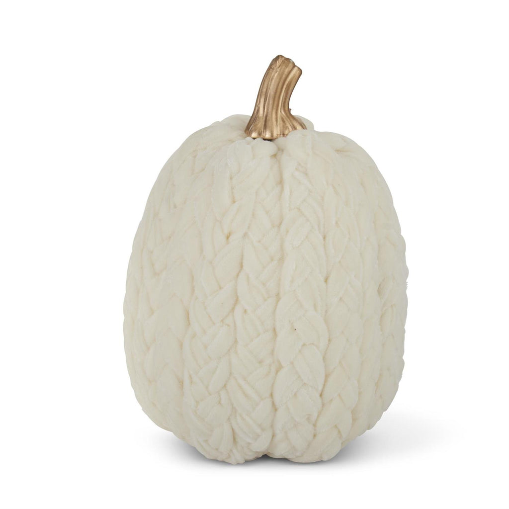 White Braided Pumpkin, Tall – Miss Cayce's