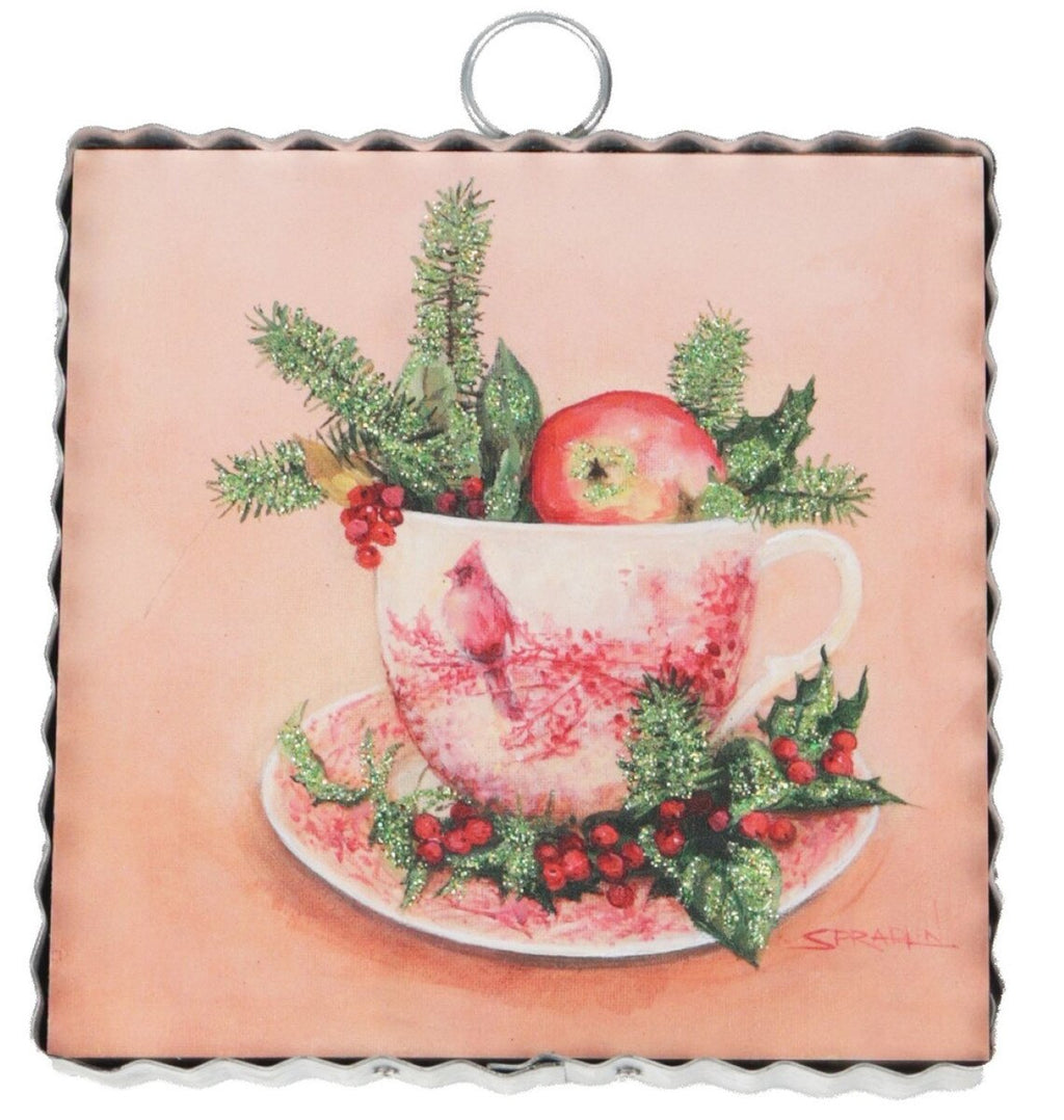 Cardinal Tea Cup Mini Gallery Art – Miss Cayce's